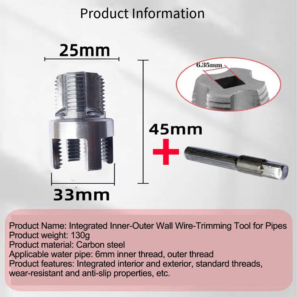 Electric Drill Threading Tool for PPR Pipes M20 M25 Integrated Inside ...