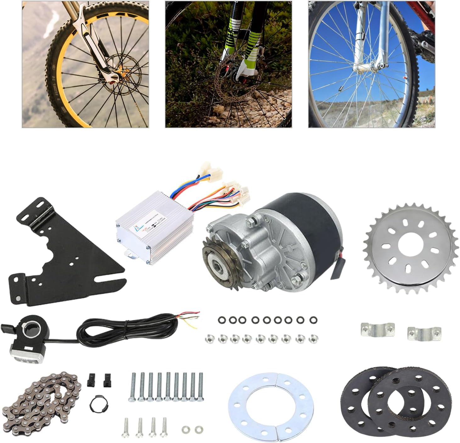 Electric Drive Bike Conversion Kit, 36V 350W E-Bike Conversion Set ...