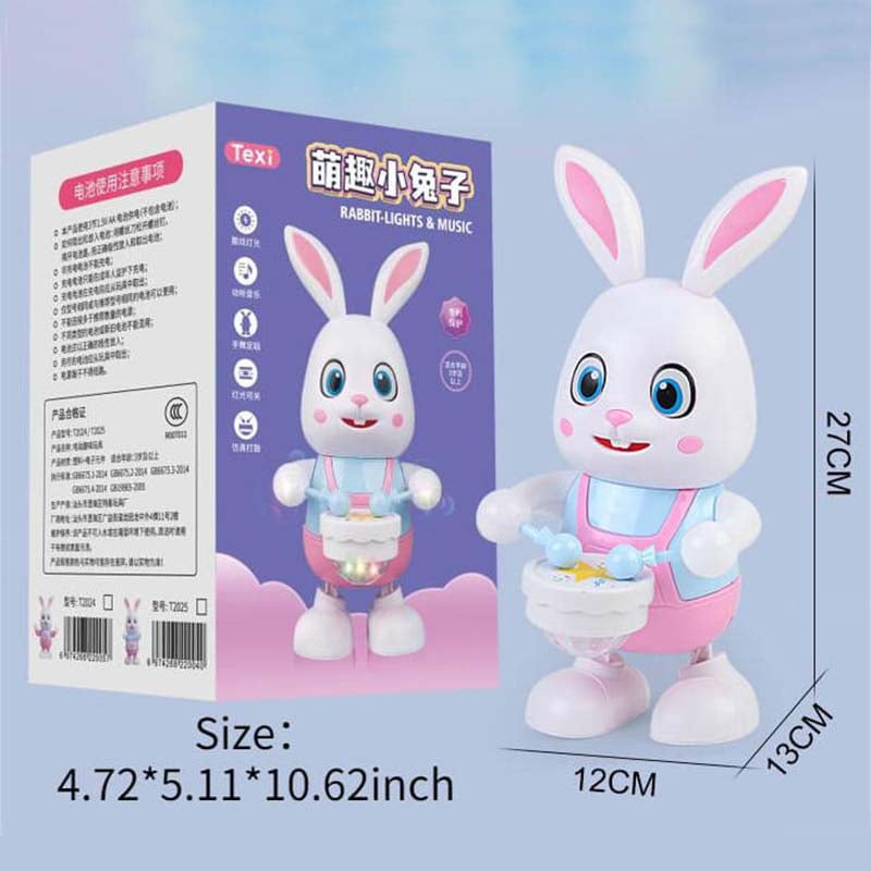 Electric Drum Bunny Toy-Singing & Dancing & Music - Walmart.com