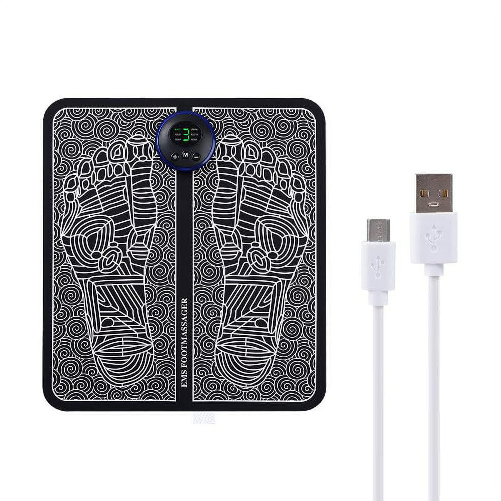 Electric EMS Foot Massager Pad Feet Muscle Stimulator Massage for Legs ...