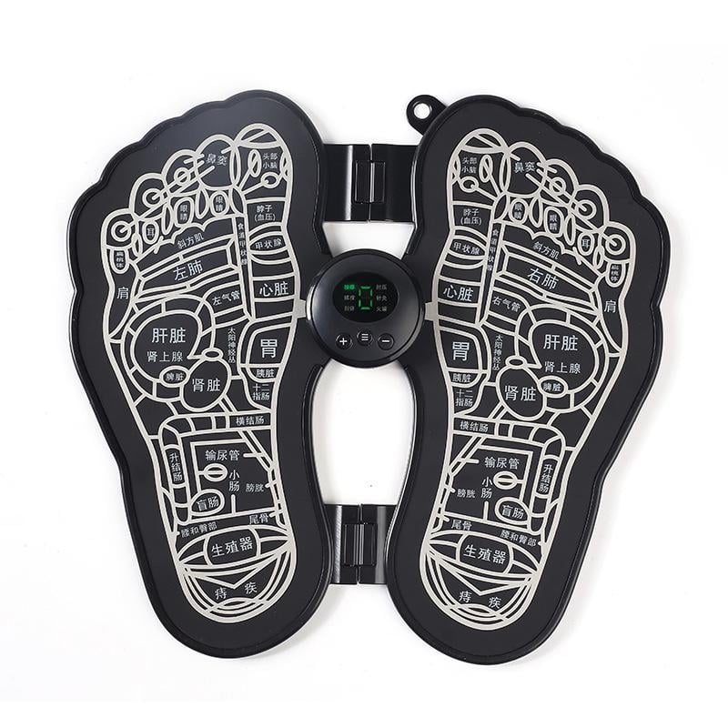 Electric EMS Foot Massager Pad Muscle Stimulator Foldable Foot Massage ...
