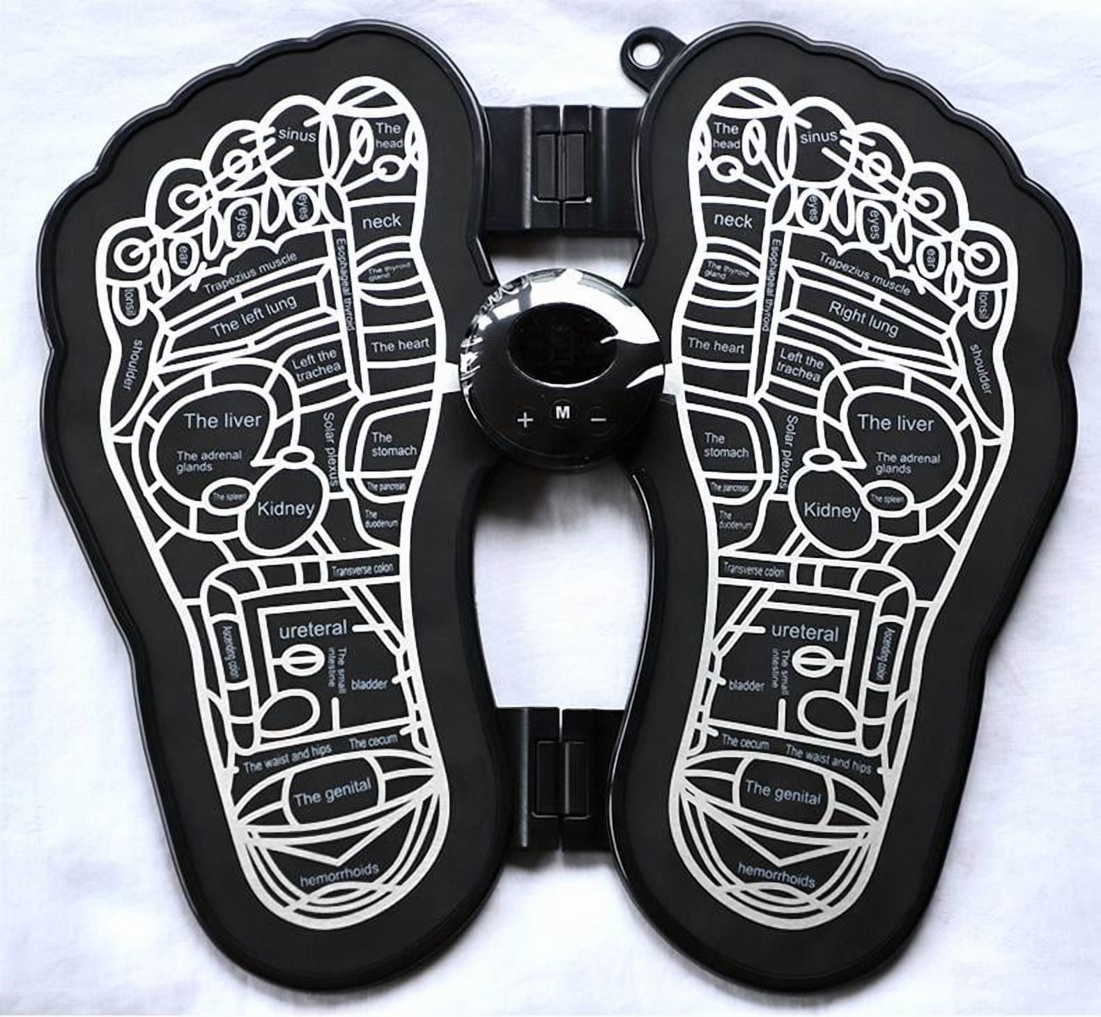 Electric EMS Foot Massager Pad Muscle Stimulator Foldable Foot Massage ...