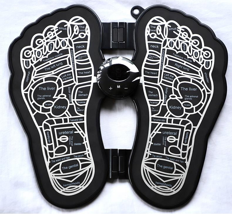 Electric EMS Foot Massager Pad Muscle Stimulator Foldable Foot Massage ...