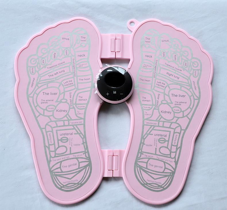 Electric EMS Foot Massager Pad Muscle Stimulator Foldable Foot Massage ...