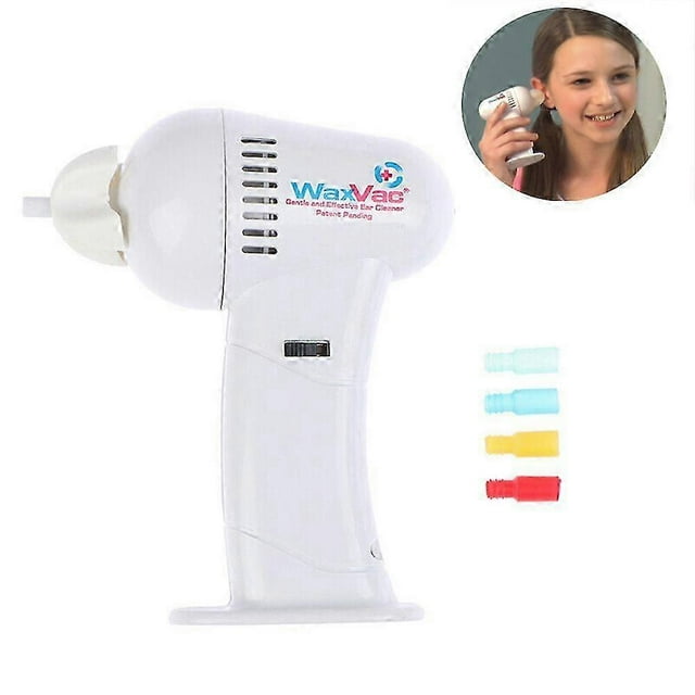 Electric Ear Wax VAC Ear Cleaner Remover Kit Safe Removal Cordless ...