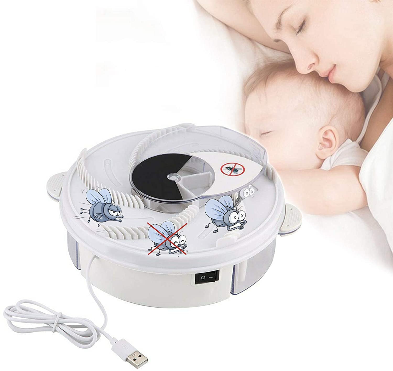 Electric Effective Fly Trap killer USB Pest Device Insect Catcher Fly ...