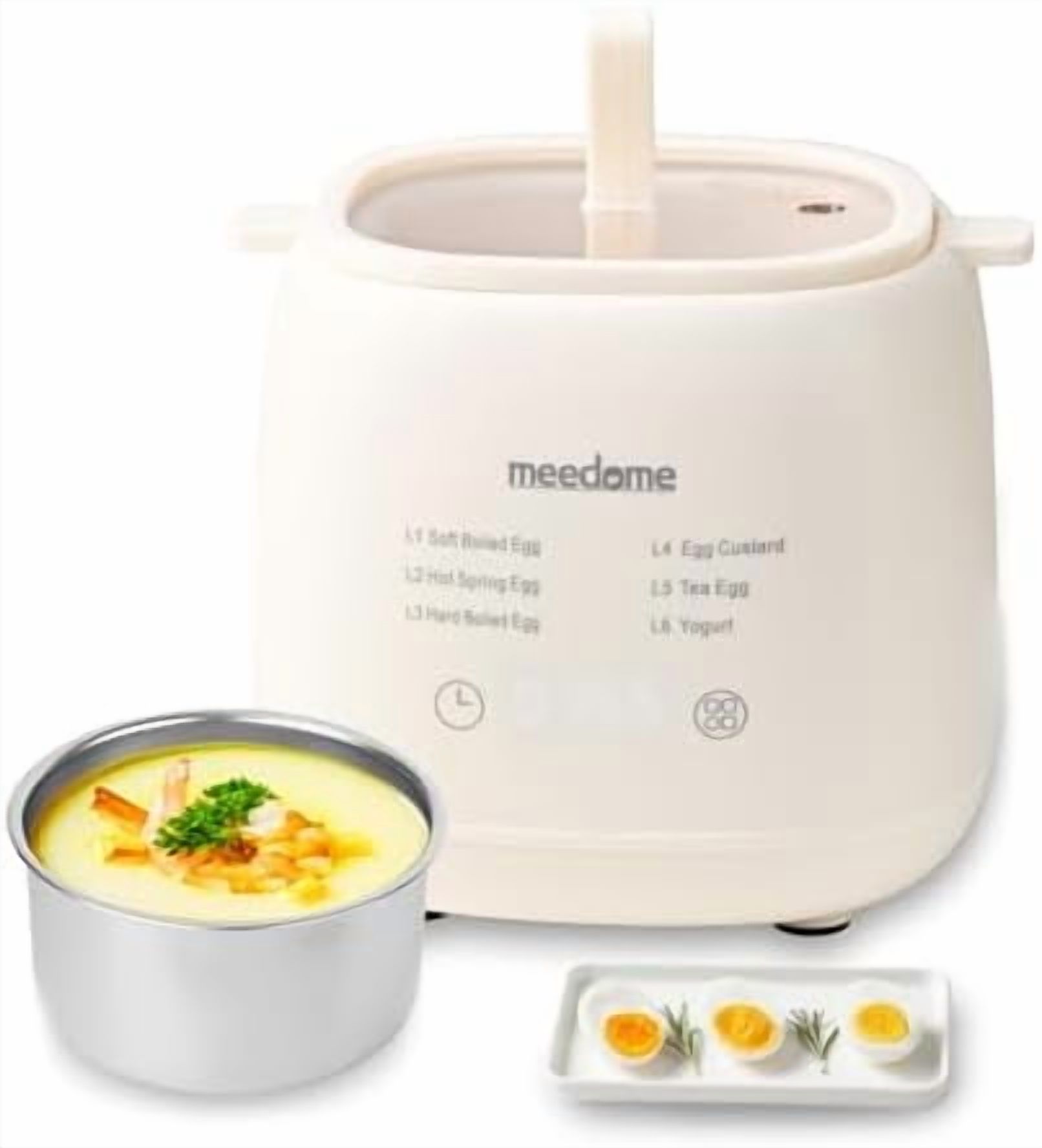 Electric Egg Cooker 6-in-1 with Auto Shut Off, Egg Steamer for Soft ...