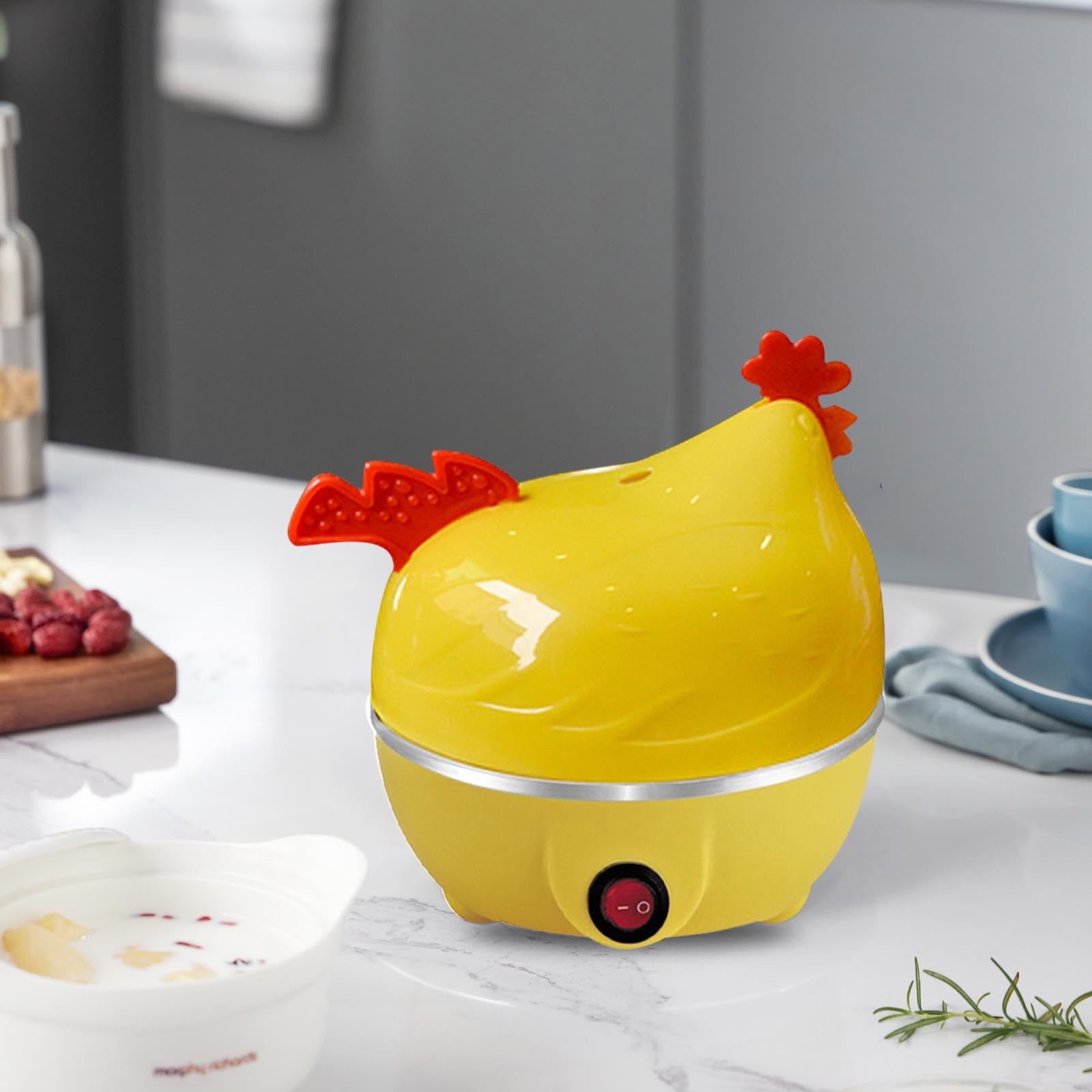 Electric Egg Cooker Steamer for Hard Soft Boiled Eggs, Auto Shut-Off ...