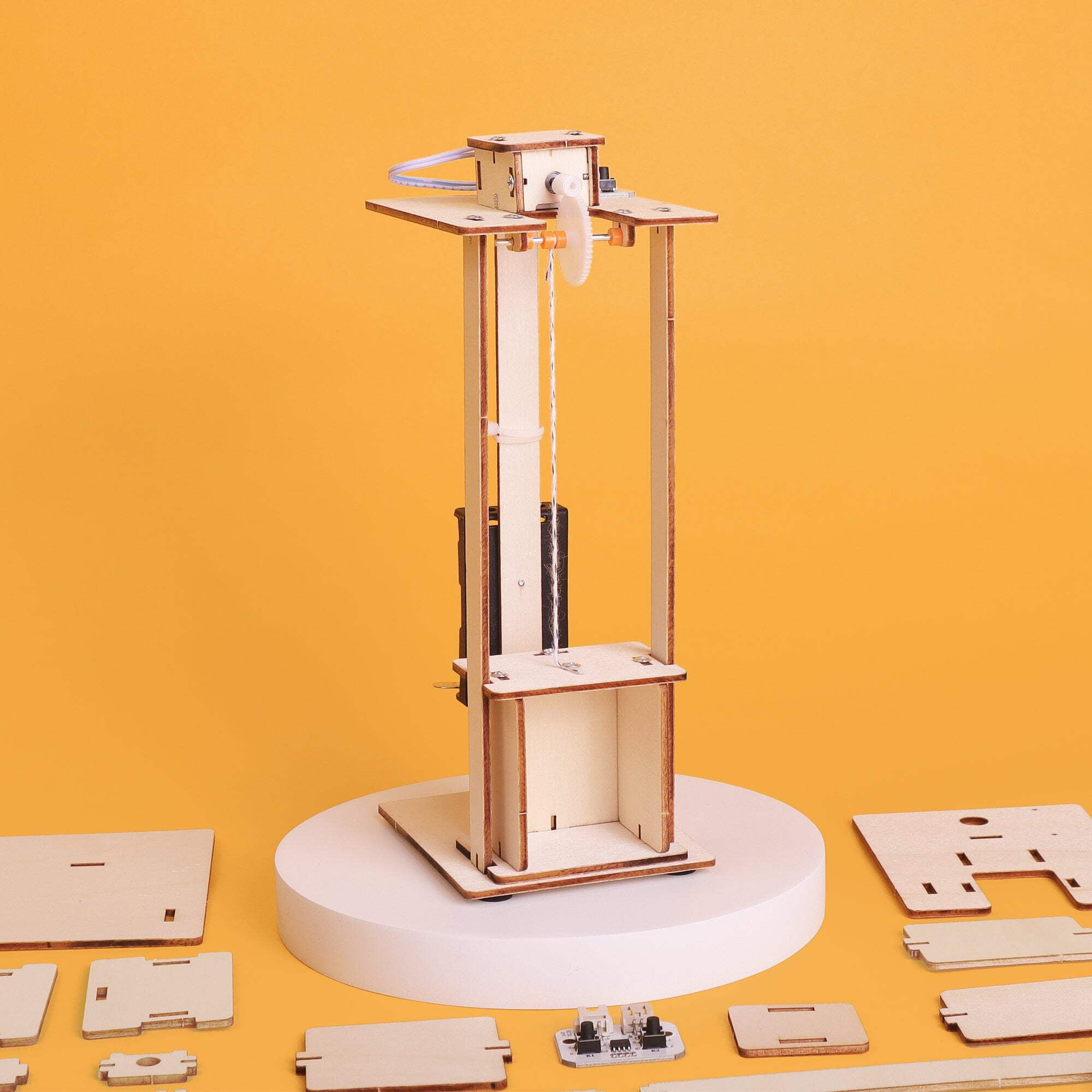 Electric Elevator, DIY Kit, Educational STEM Toy, Craft Kit for Kids ...