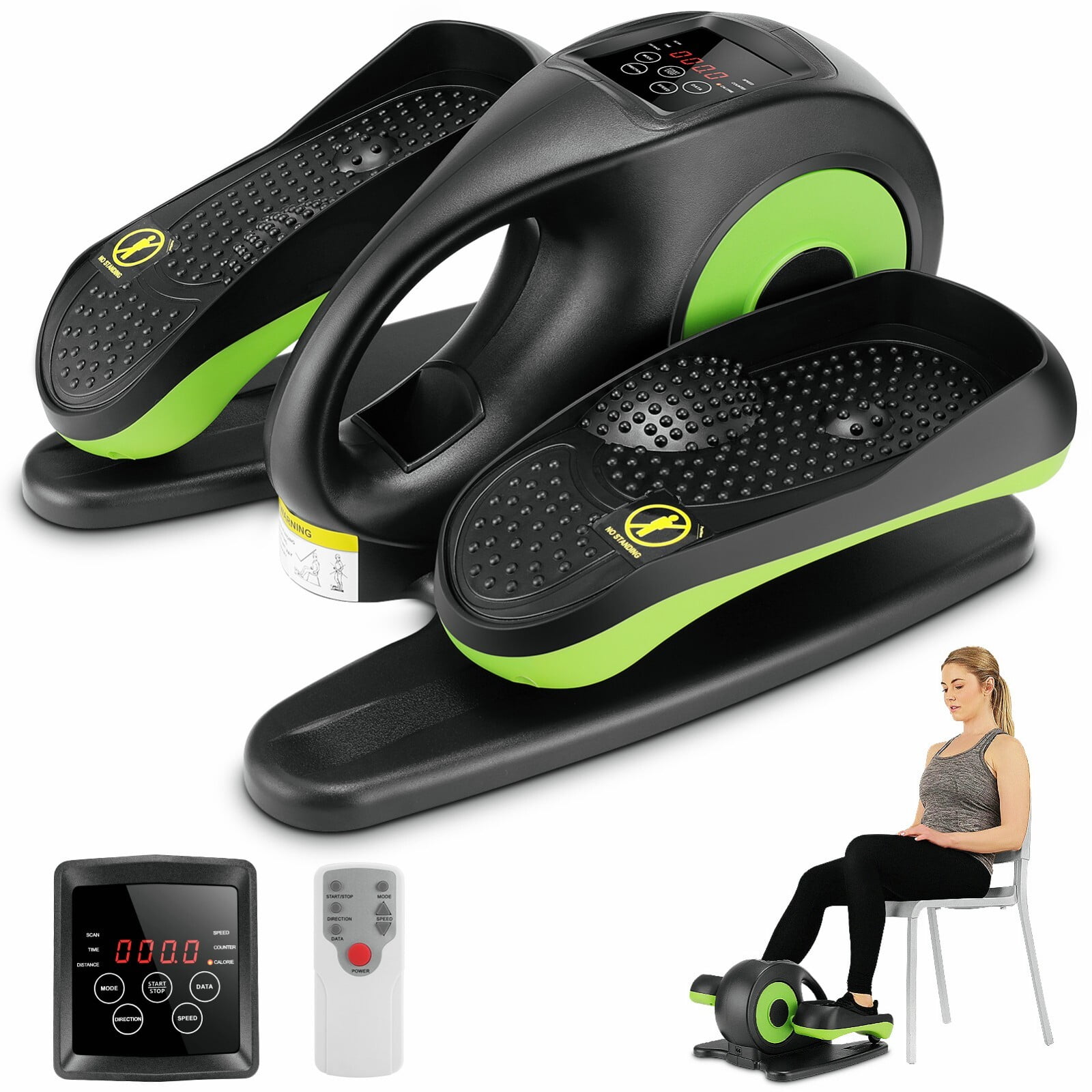 Electric Ellipse Leg Exerciser Under Desk Elliptical Seated Foot Pedal ...