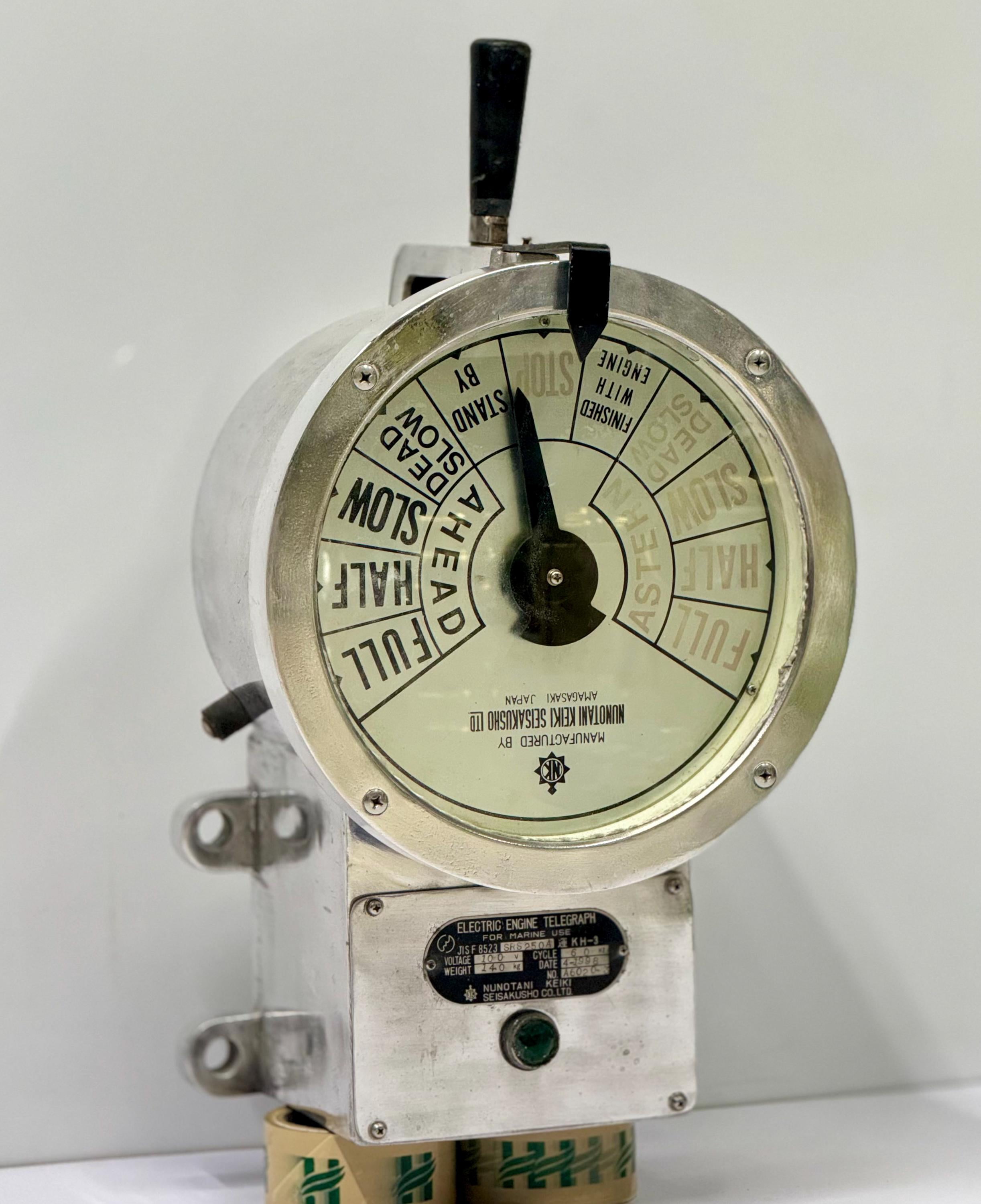 Electric Engine Wall Telegraph for Marine Use by Nunotani Keiki ...