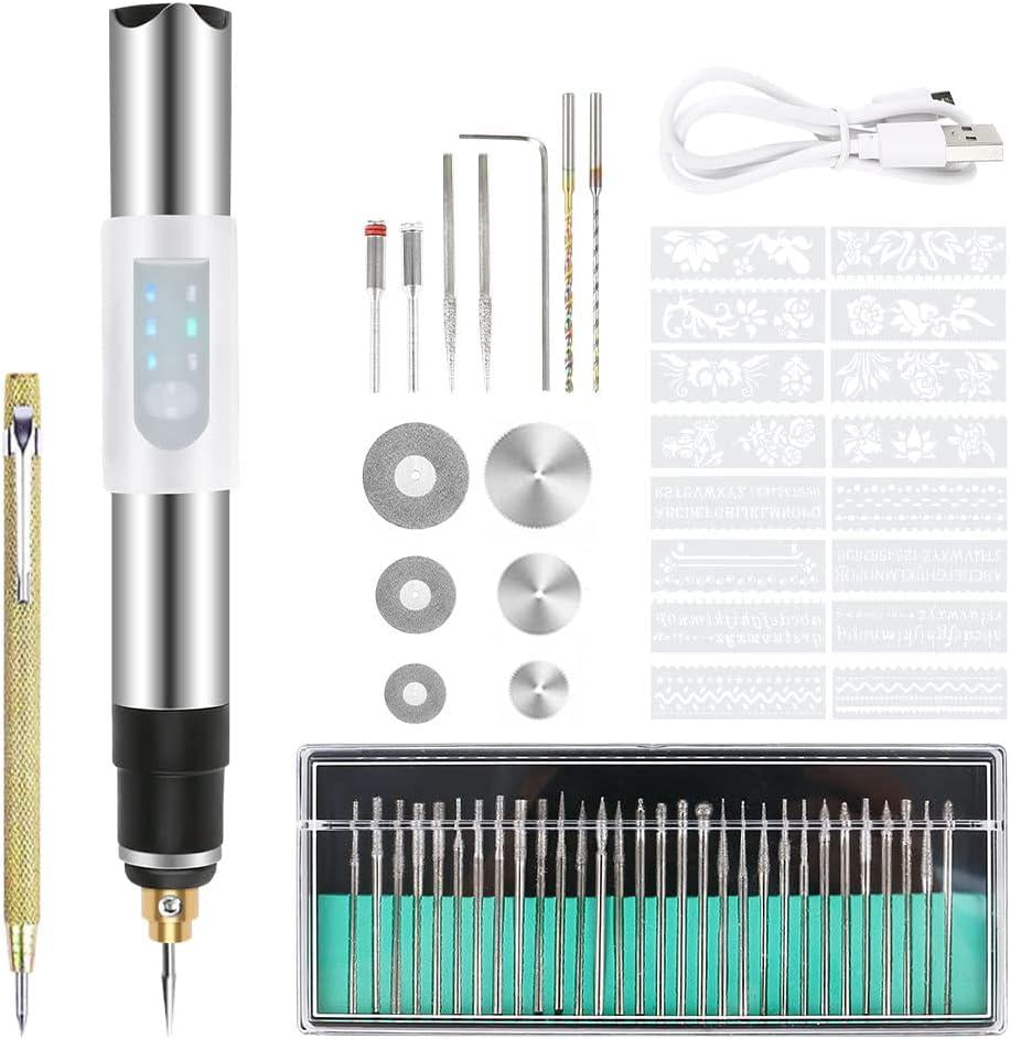 Electric Engraver Pen, Engraving Tool Kit, Mini USB Engraving Pen ...