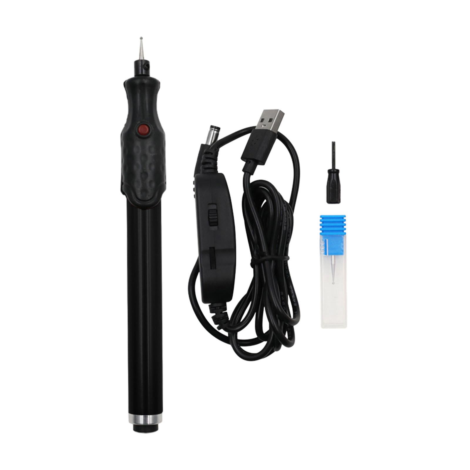 Electric Engraving Pen Adjustable DIY Accessories USB Handheld Engraver ...