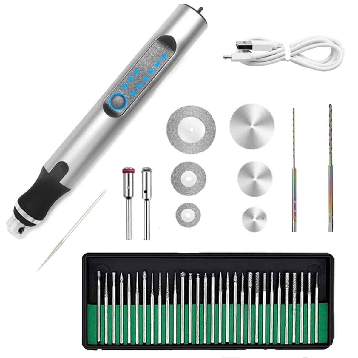 Walmart Cordless Electric Engraving Pen, 3-Speed, 300mAh Rechargeable ...