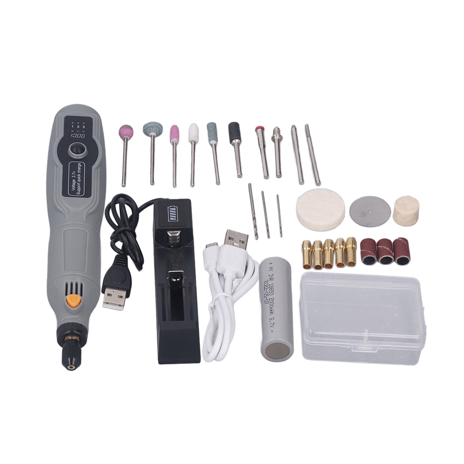 Electric Engraving Pen Kit Cordless Etching USB Rechargeable Mini ...