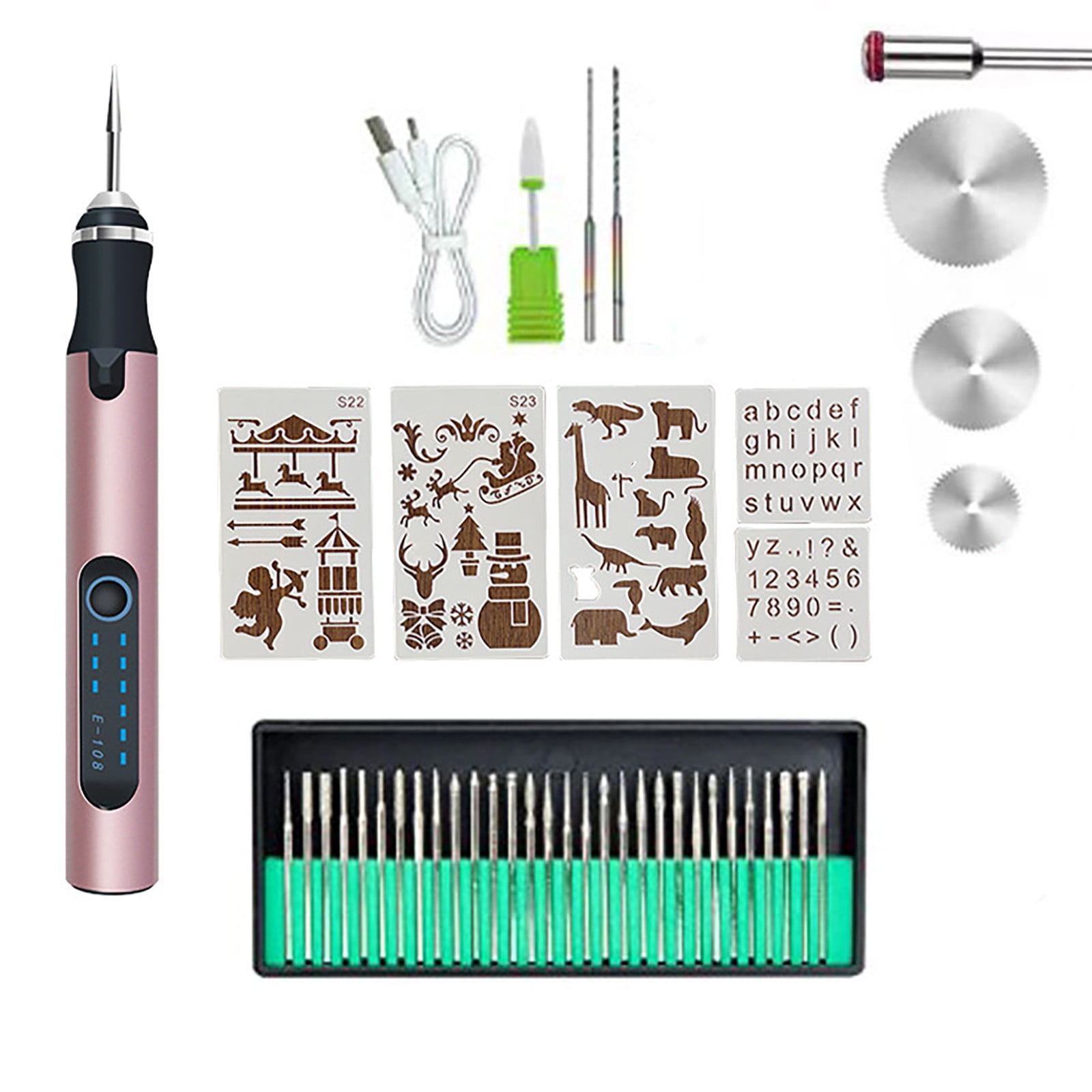 Electric Engraving Pen Kit for Metal, Wood & Jewelry - Multi-Function ...