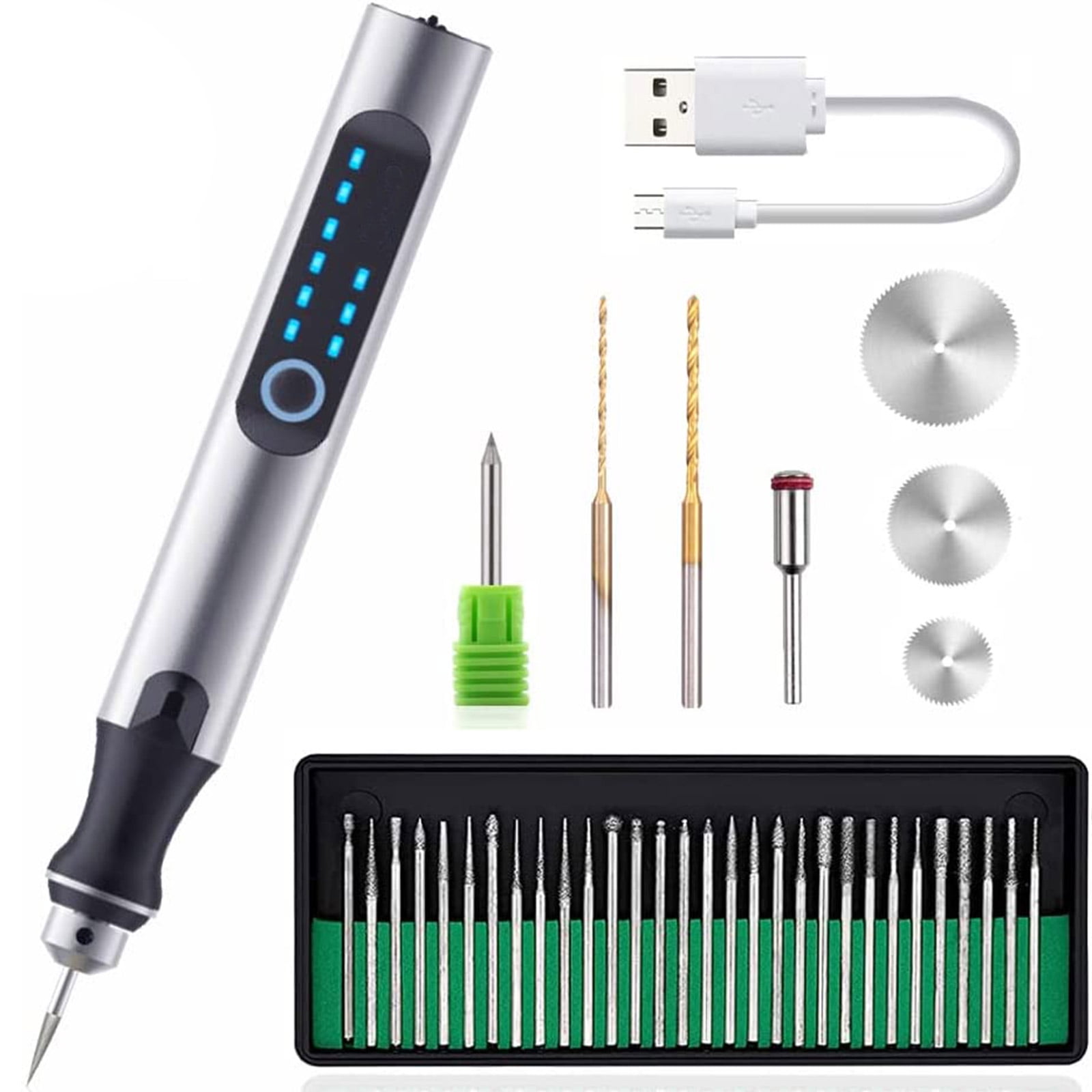 Electric Engraving Pen Portable Diy Rotary Engraver For Jewelry Wood ...