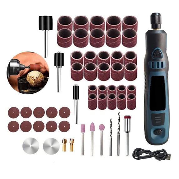 Electric Engraving Pen Set 54 Piece Attachments Cordless Operations 4H ...