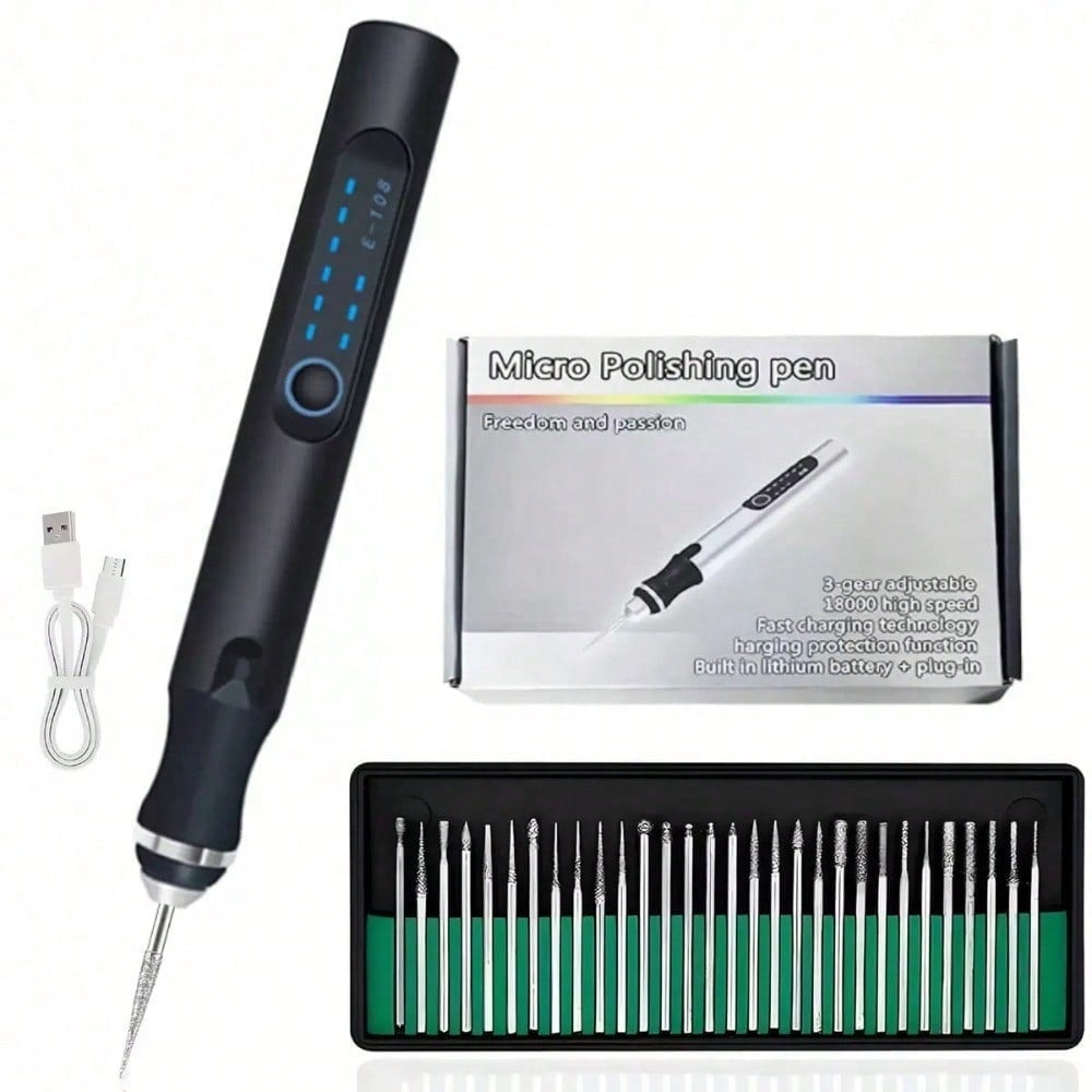 Electric Engraving Pen, USB Rechargeable Cordless Etching Engraving ...