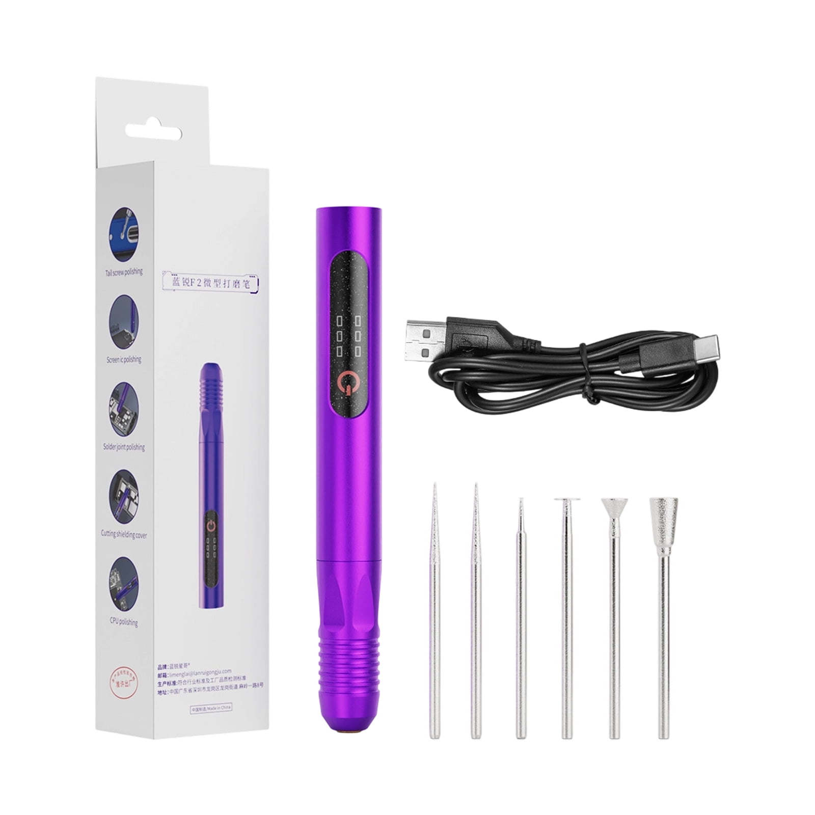 Electric Engraving Pen USB Small Wireless Drill 20000RPM Handheld Drill ...