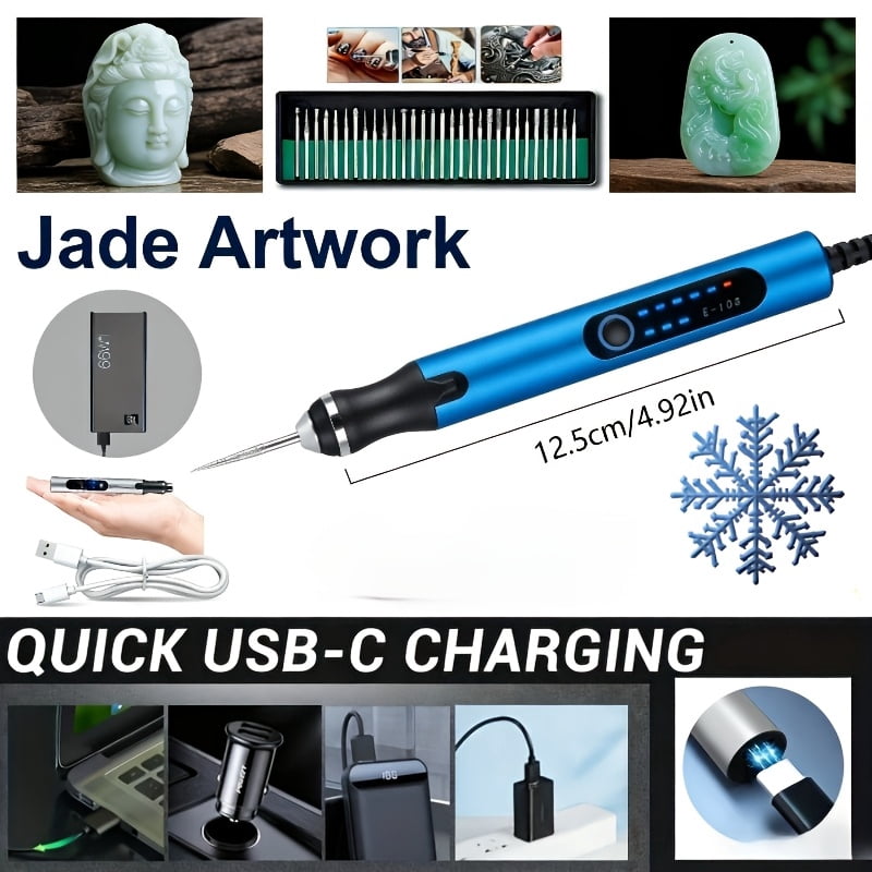 Electric Engraving Pen, Usb Rechargable Engraving Pen,Mini Electric ...
