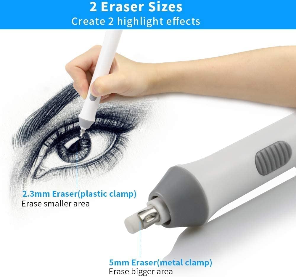 Electric Eraser, Electric Erasers For Artists With 140 Refills, Battery ...