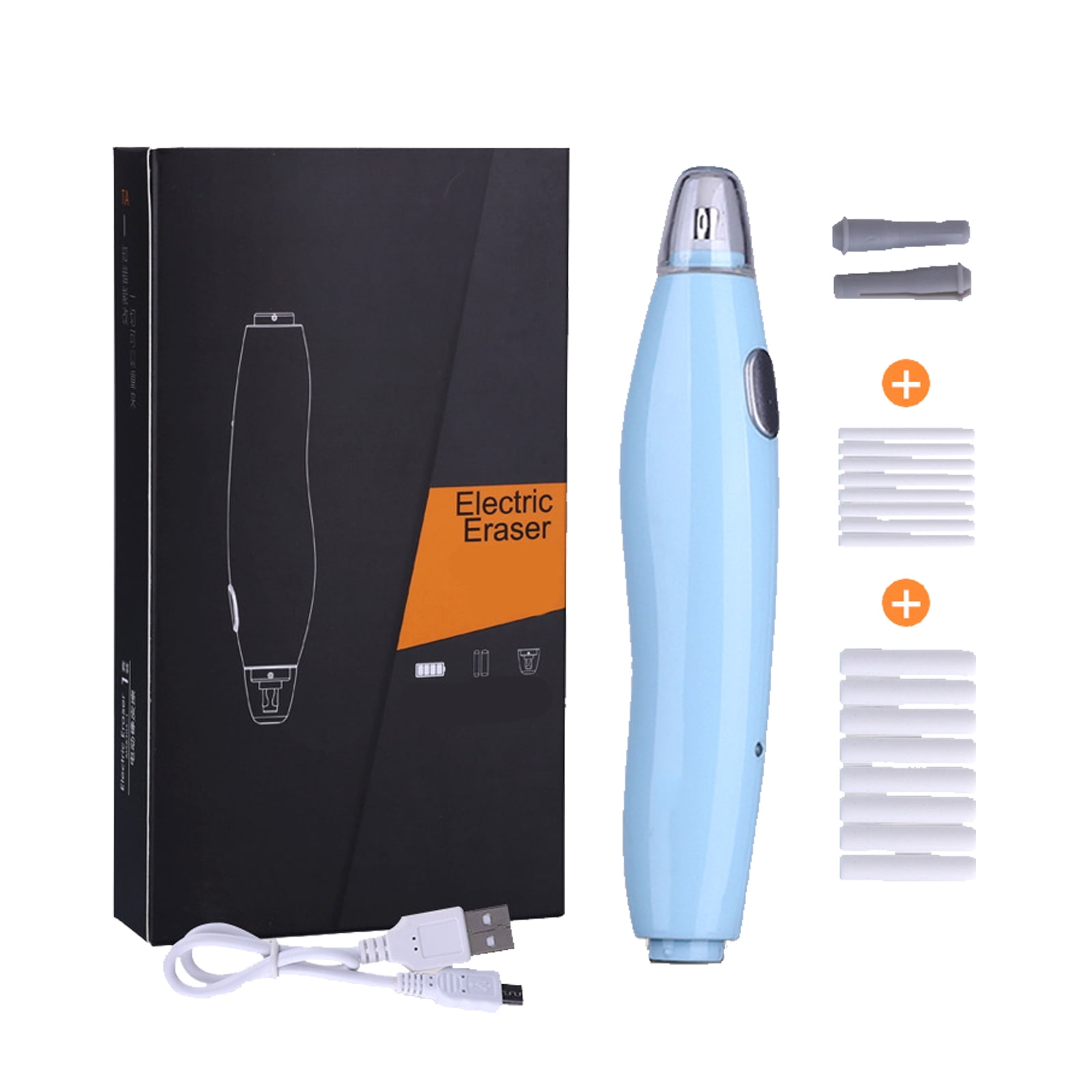 Electric Eraser Set with 16 Eraser Refills USB Rechargeable Thickness ...
