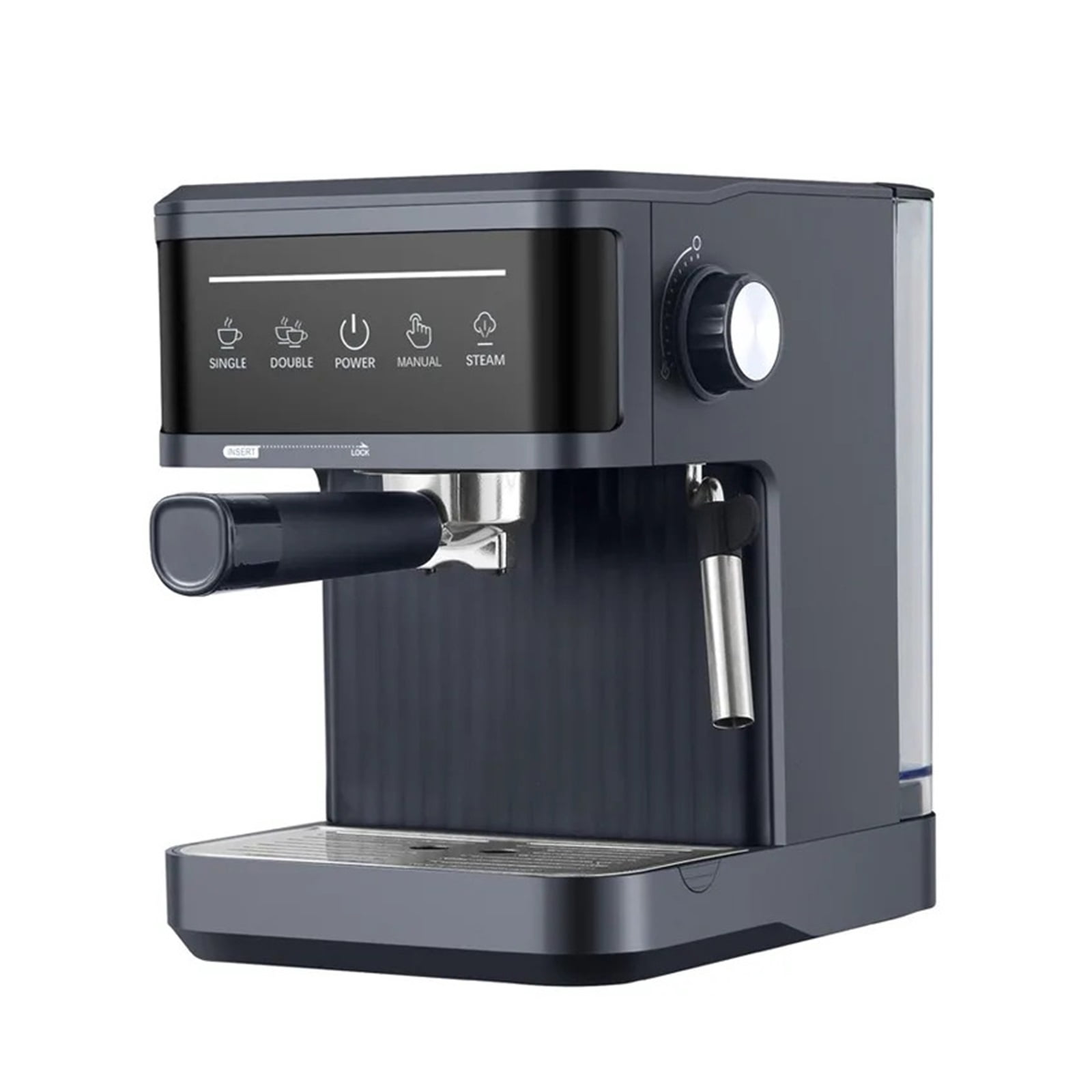 Electric Espresso Machine Semi-automatic Milk Foam Cappuccino Latte ...