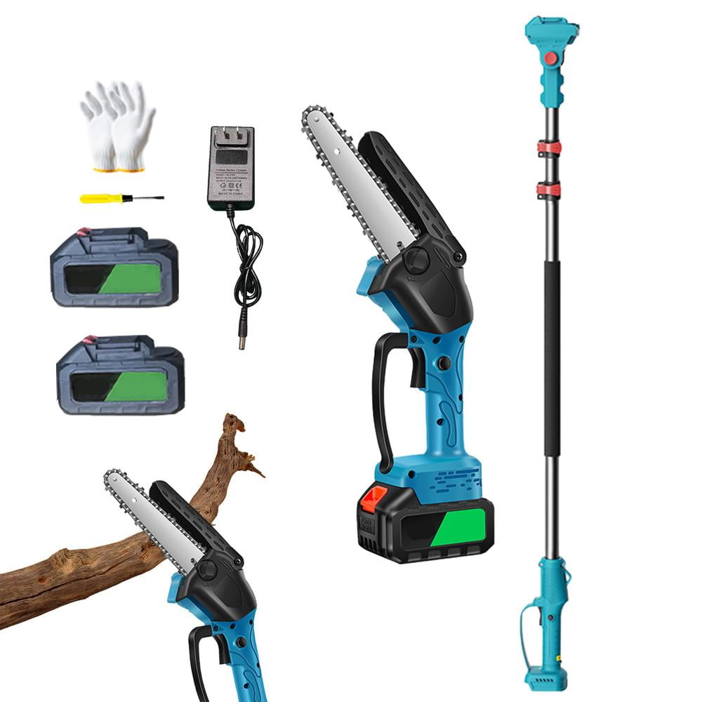 TOHU Electric Extendable Pole Chainsaw - 3-Position Angle Adjustment ...