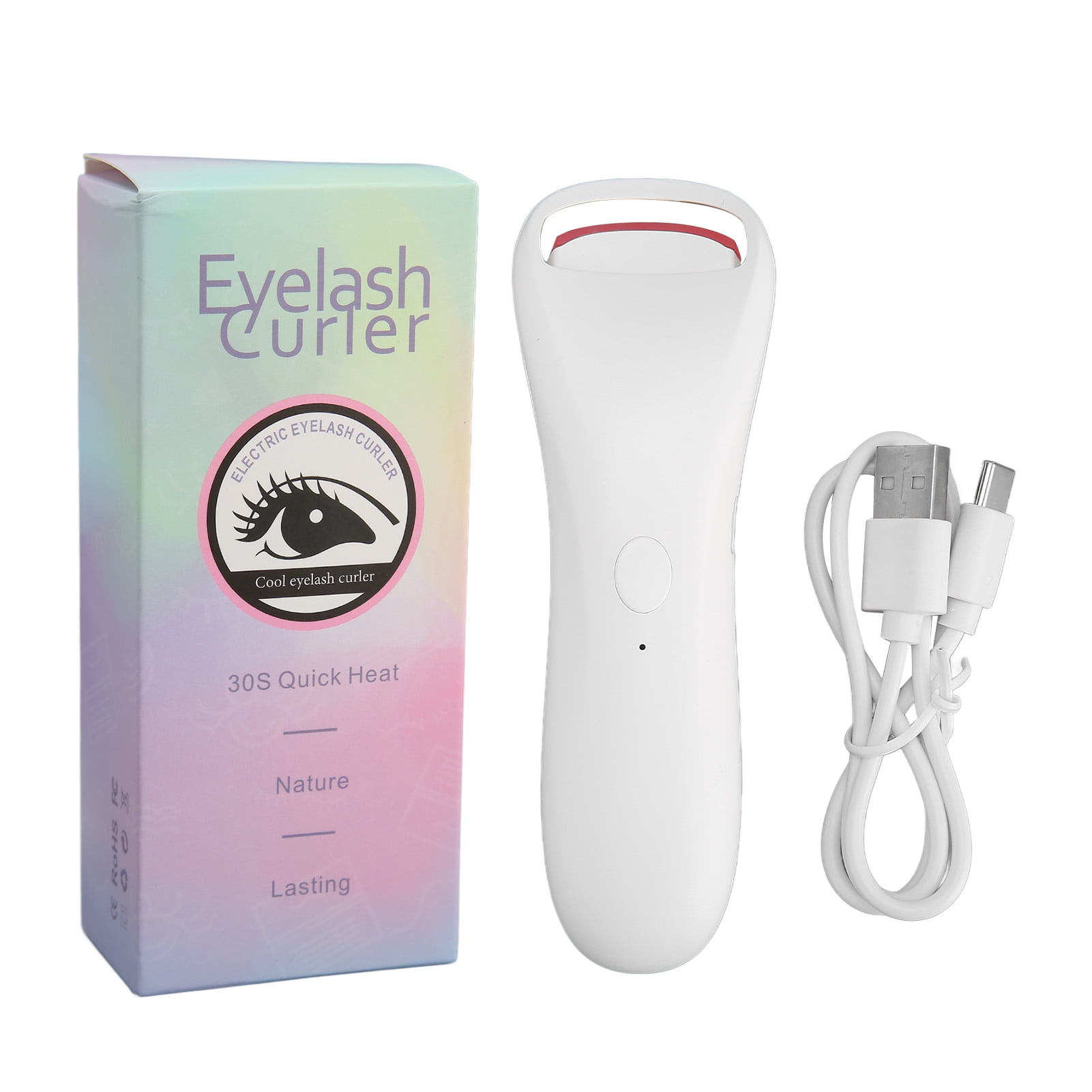Electric Eyelash Curler Heated 5v 1w Usb Rechargeable Fast Heat Up