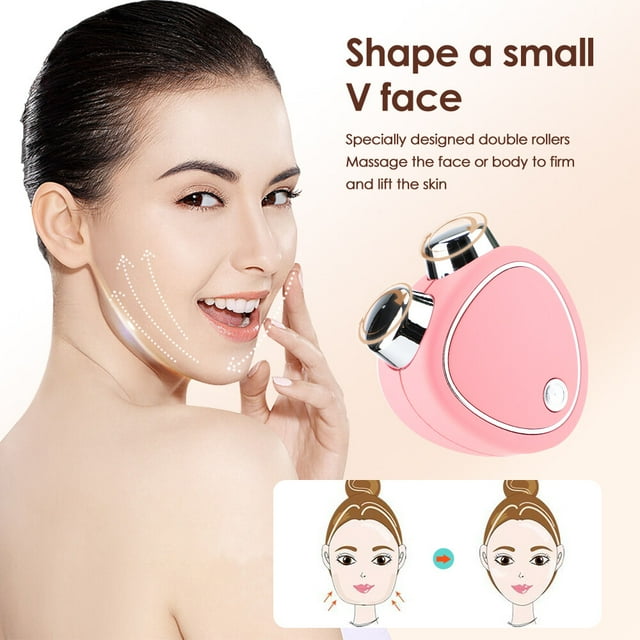 Electric Face Massager Lift Roller Microcurrent Sonic Vibration Facial Lifting Skin Tighten