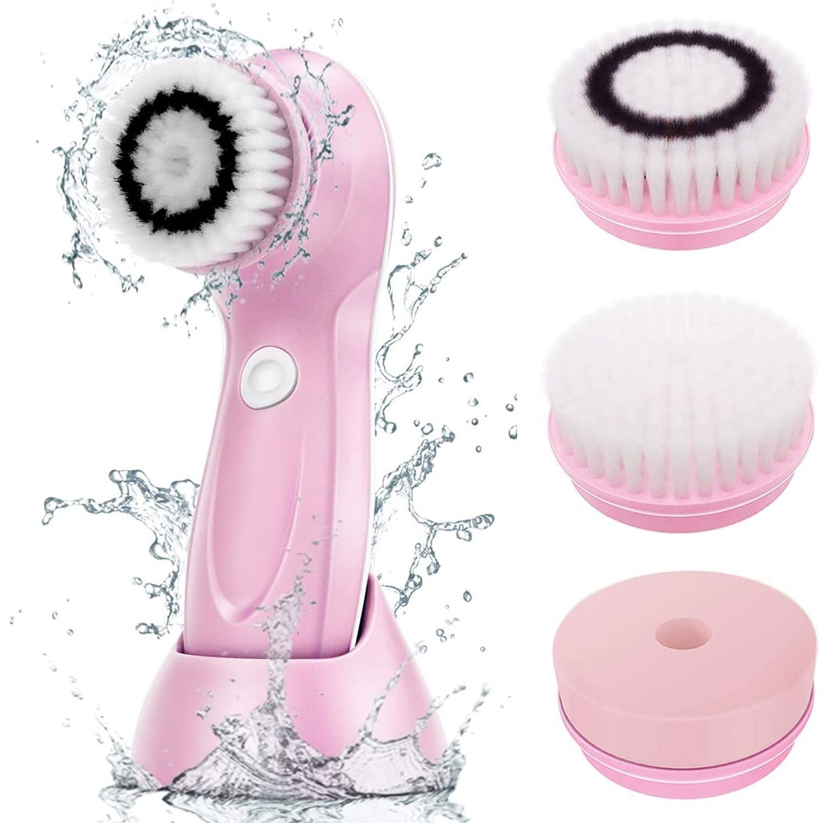 Electric Facial Brush Waterproof Electric Face Cleaner Brush USB Powered Facial Spin Brush ABS ...