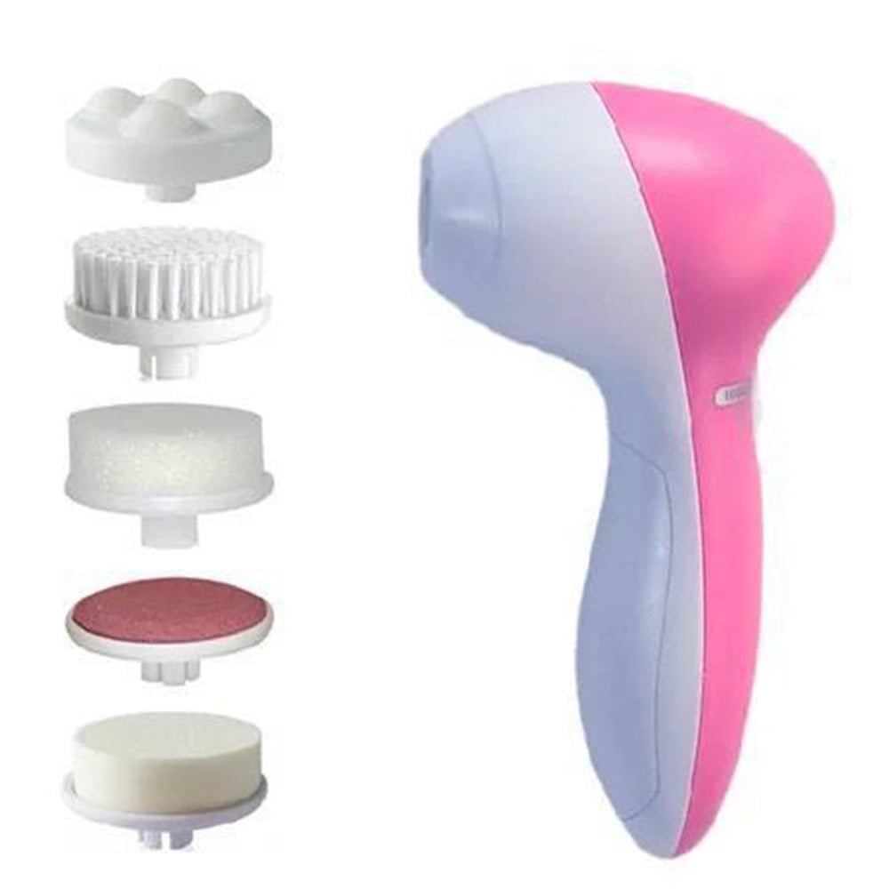 Electric Facial Cleaner 5 IN 1 Face Cleansing Brush Wash Machine Spa ...