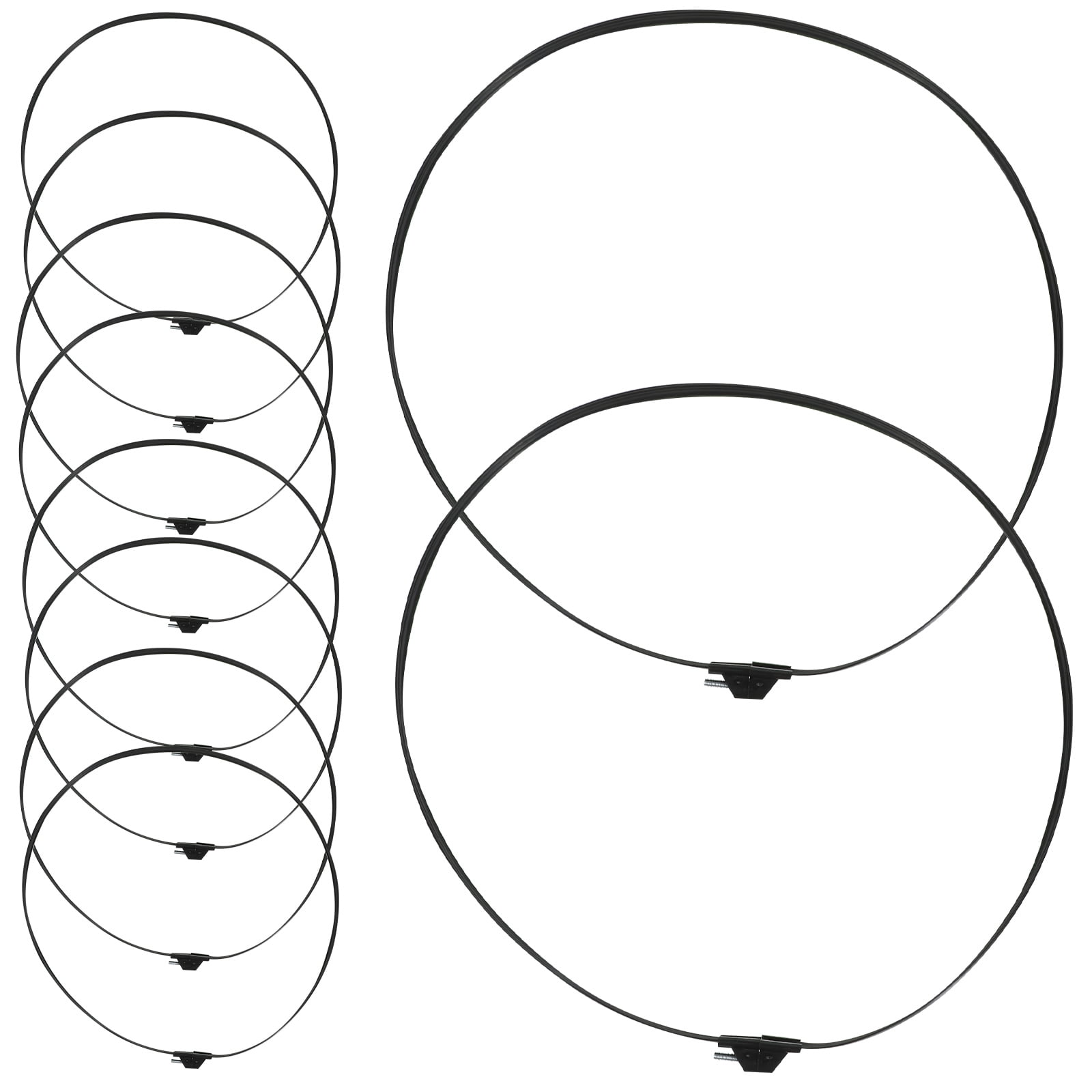 Electric Fan Grille Retaining Ring Plastic Black Blaclight Household ...