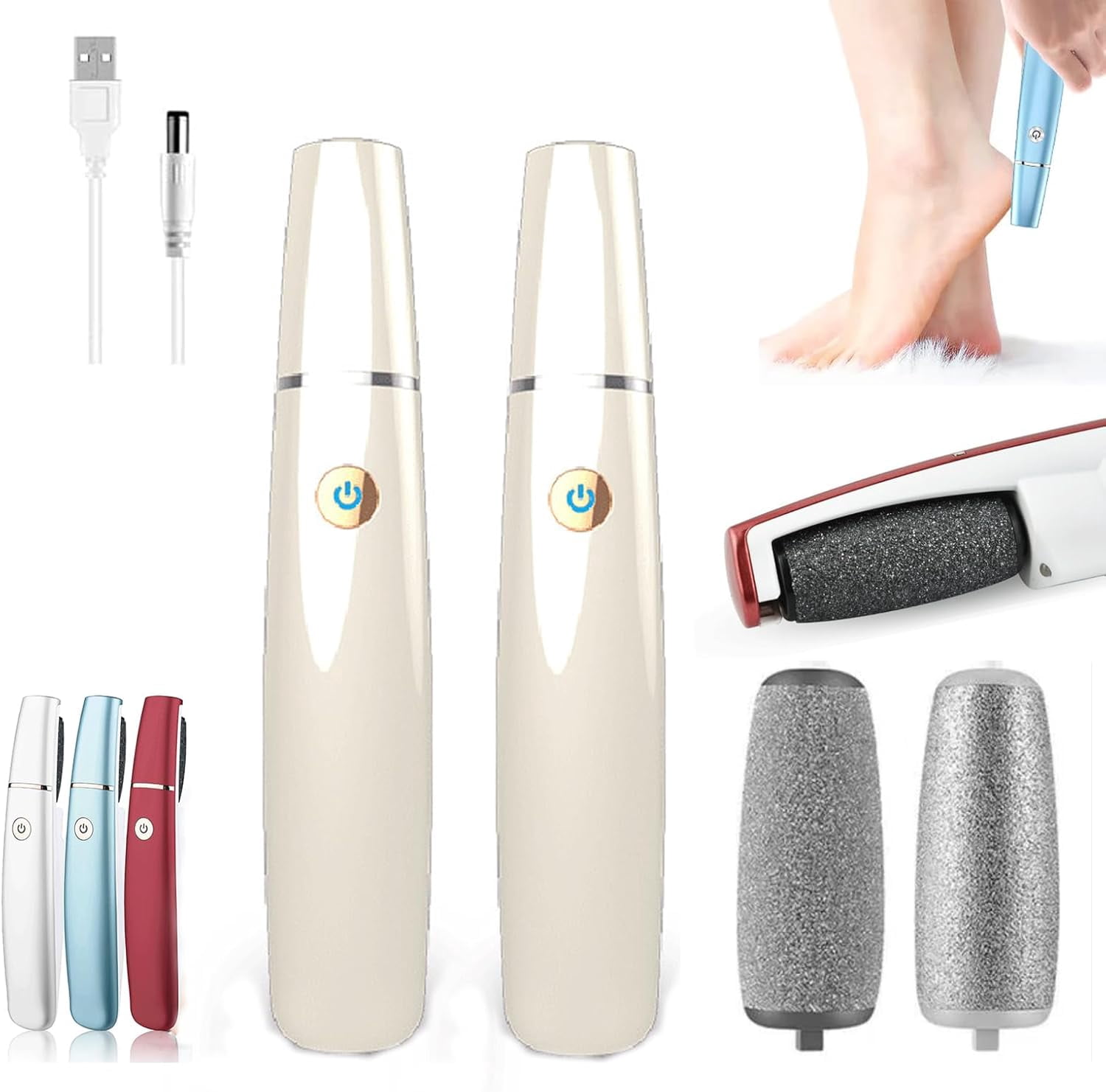 Electric Feet Callus Remover, Electronic Tool File and Callus Remover ...