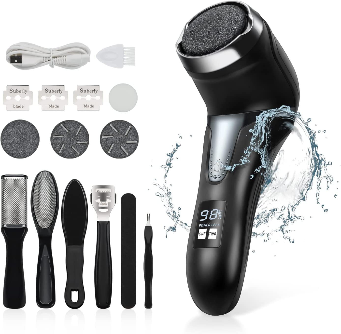 QD-Gotrays Electric Feet Callus Remover with Vacuum Rechargeable ...