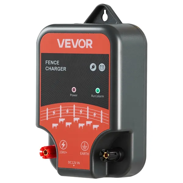 Electric Fence Energizer 10kV 2J AC DC 1.86 Miles Range - Walmart.com