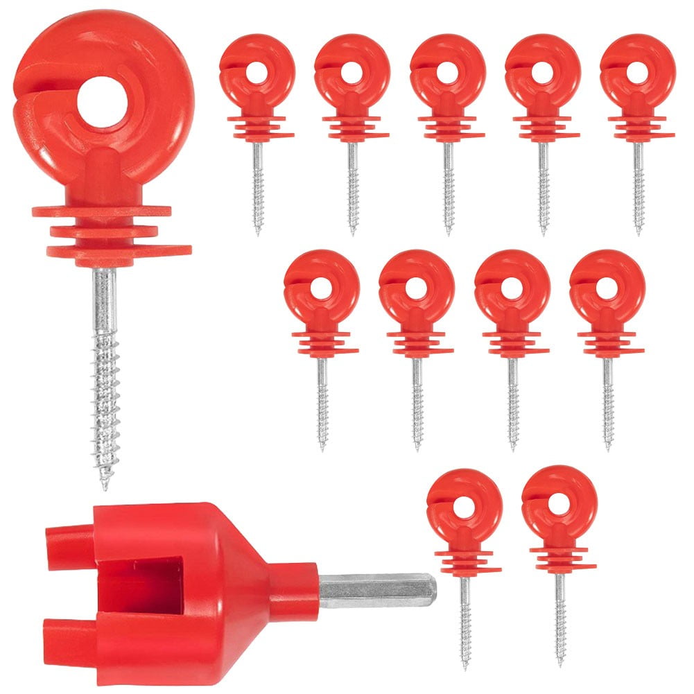 Electric Fence Insulators for Strong Wire Connections, 12 Pack ...