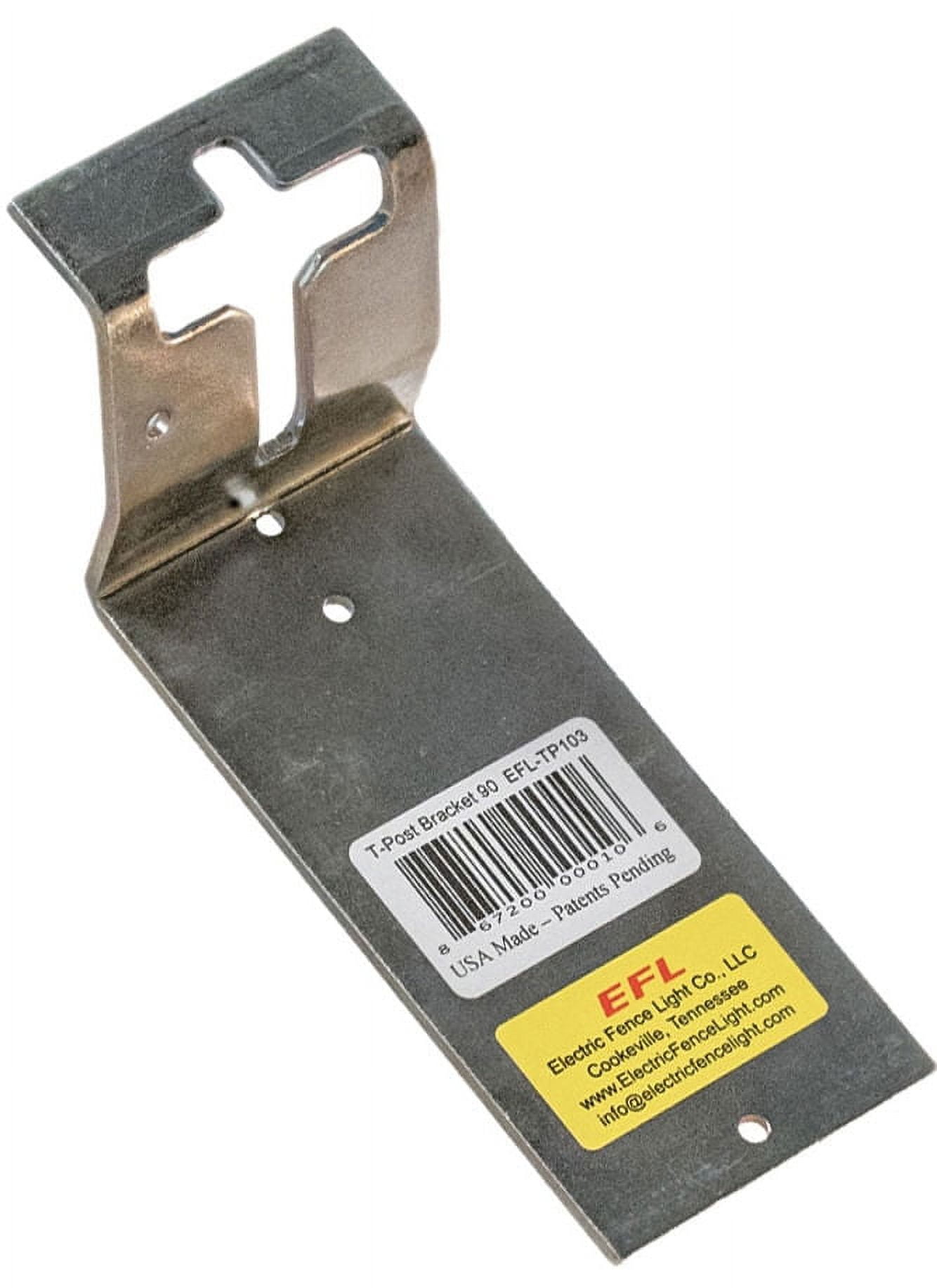 Electric Fence Light EFL-TP103 T-post Bracket, 90 deg - Pack of 24 ...