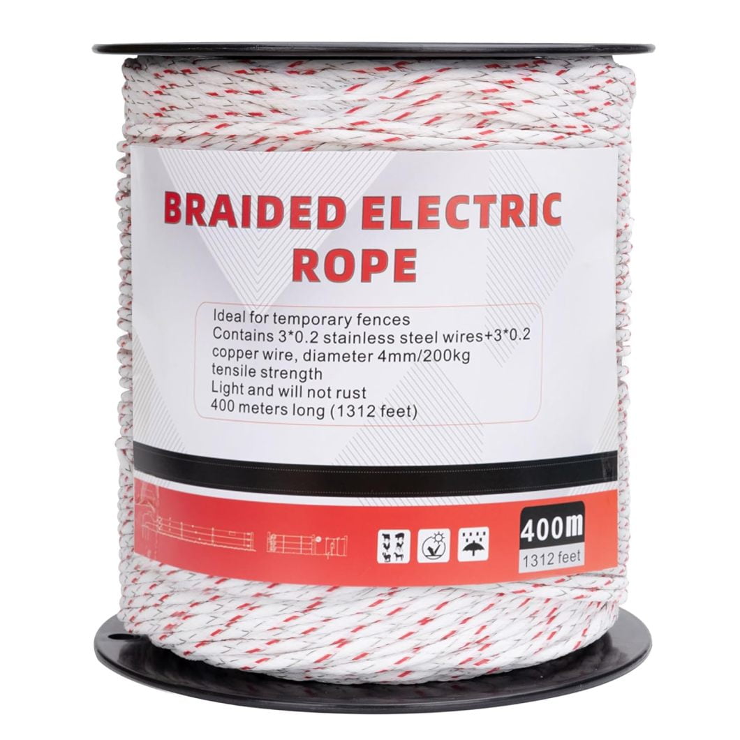 Electric Fence Turbo Wire,6 Braided Copper and stainlee Steel Providing ...