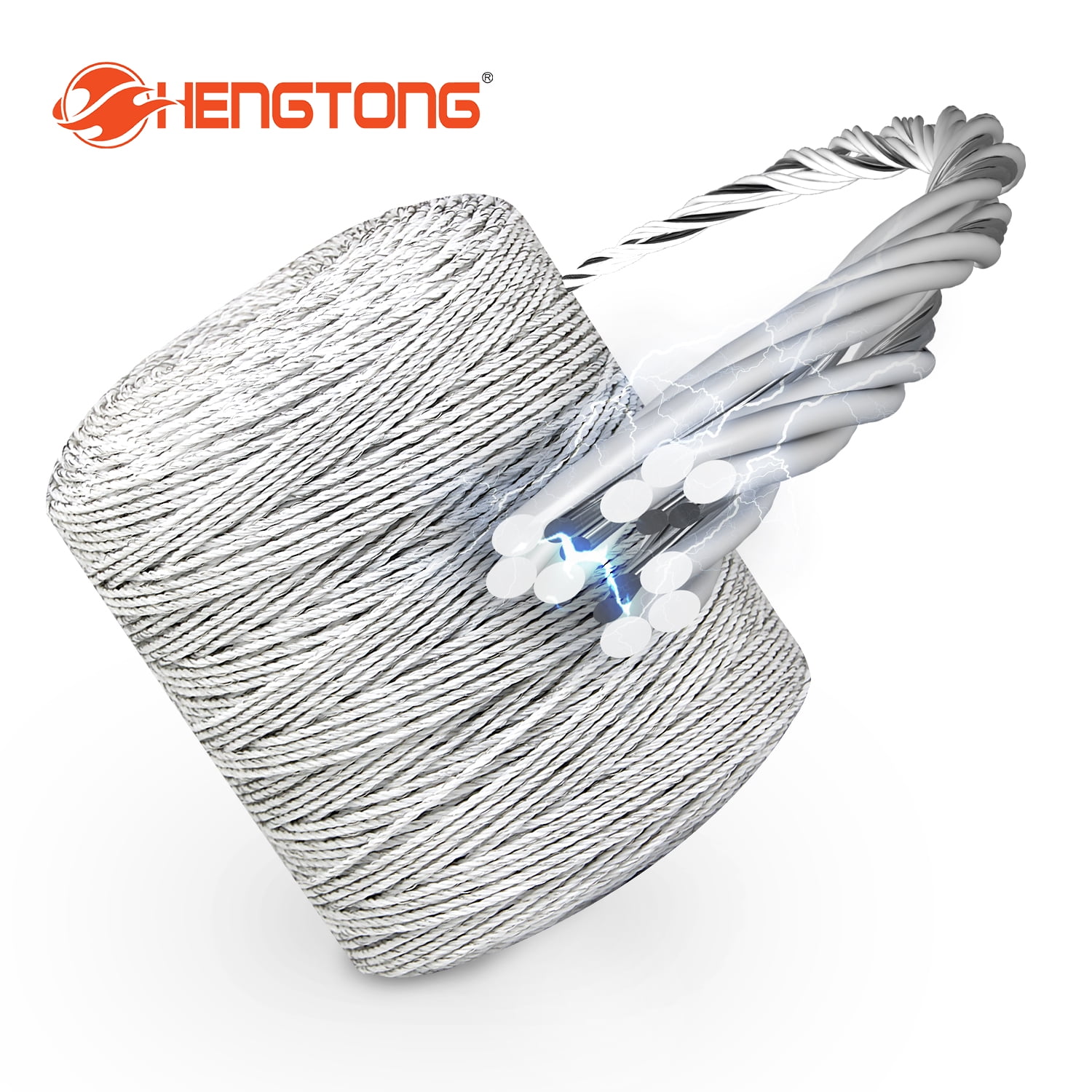 Electric Fence Wire 1640 ft (500 m), 6 Stainless Steel Conductors ...