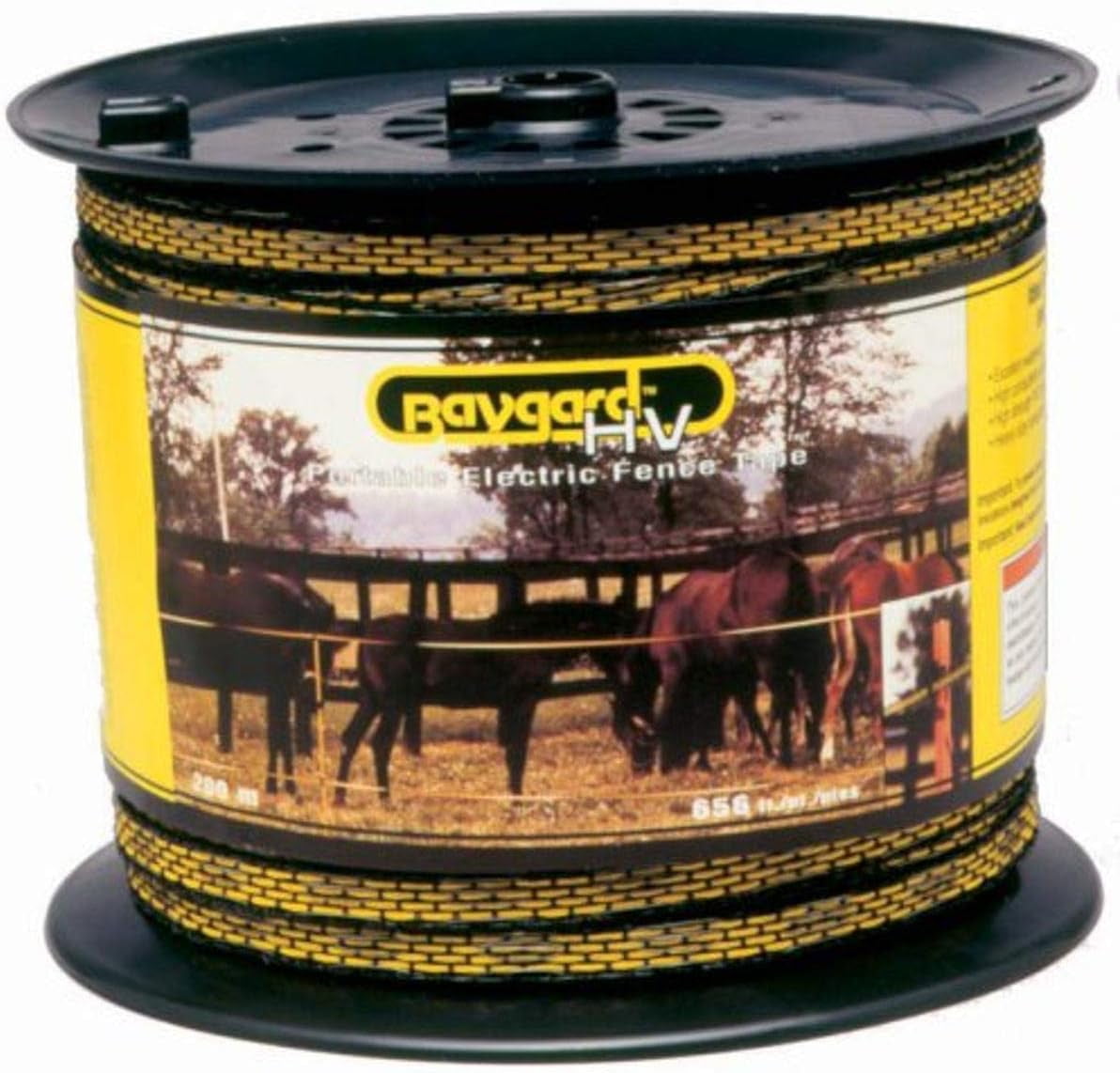 Electric Fence Yellow/Black Tape - 656 Feet 00129 - Walmart.com