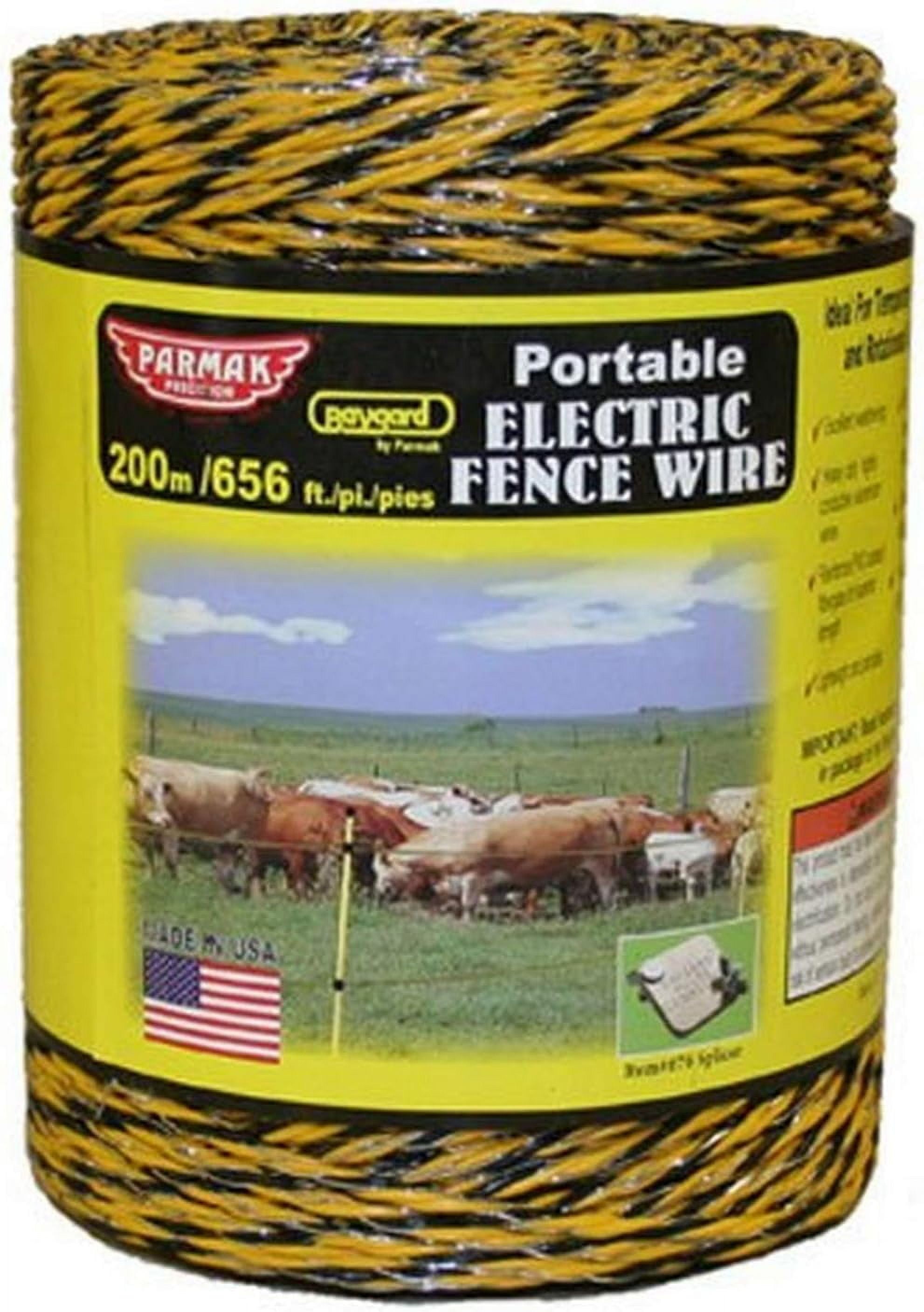 Electric Fence Yellow/Black Wire - 656 Feet 00121 - Walmart.com