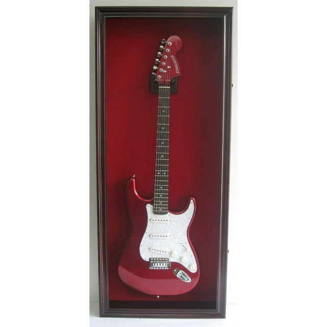 Fender Electric Guitar Display Case, Wall Mount, Lockable Door, Solid ...