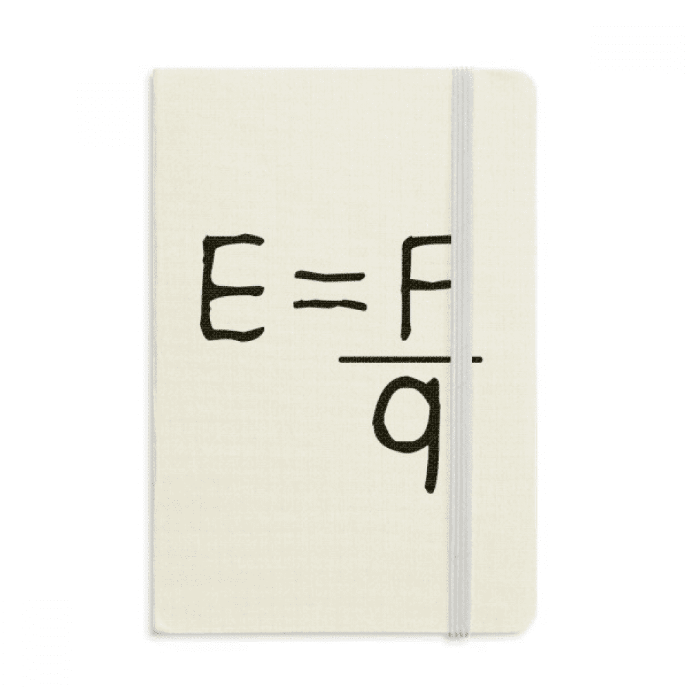 Electric Field Intensity Formula Notebook Official Fabric Hard Cover ...