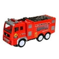 Electric Fire Truck Kids Toy - with Bright Flashing 4D Lights & Real ...