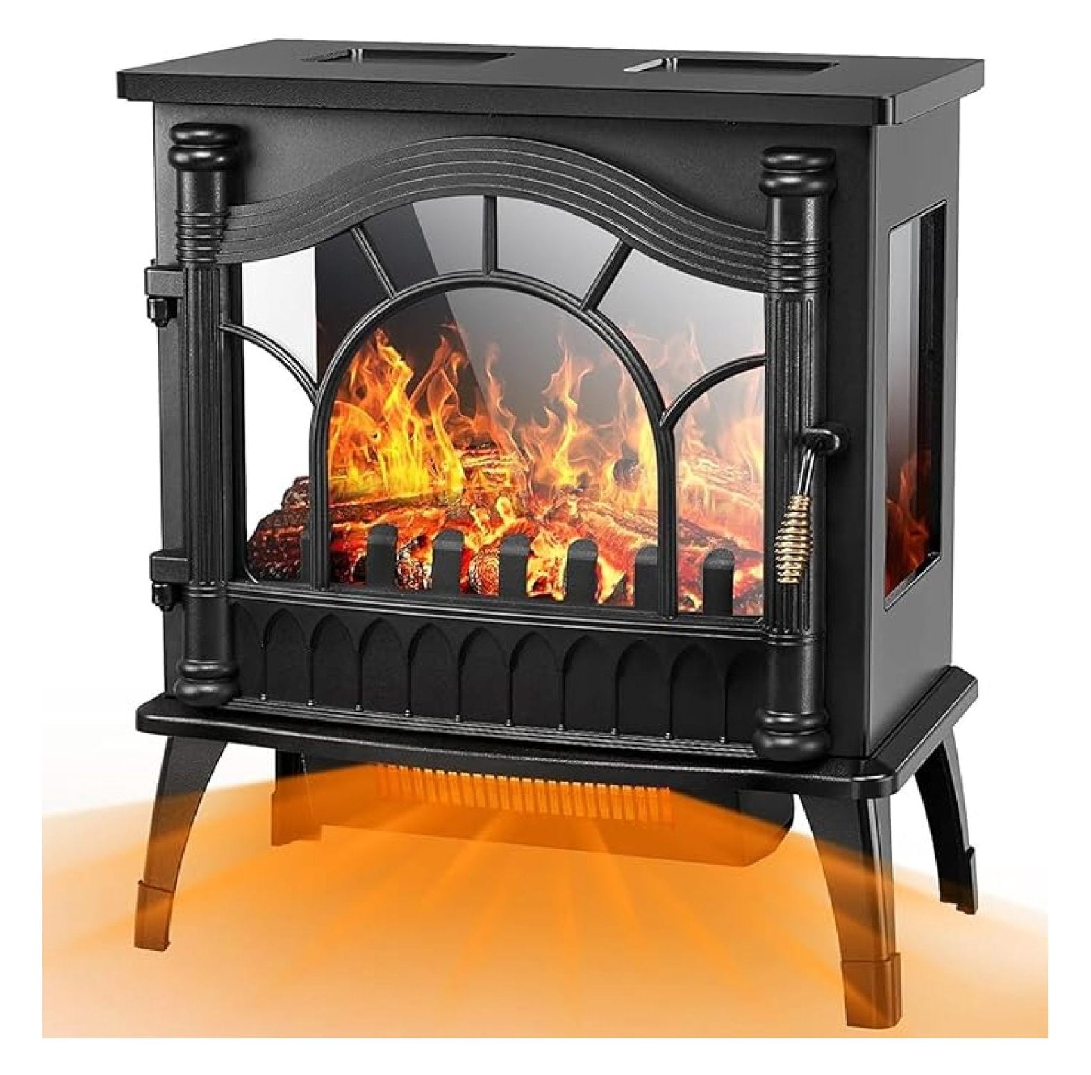 Electric Fireplace Heater, 20'' Infrared Fireplace Heater 1000/1500W ...