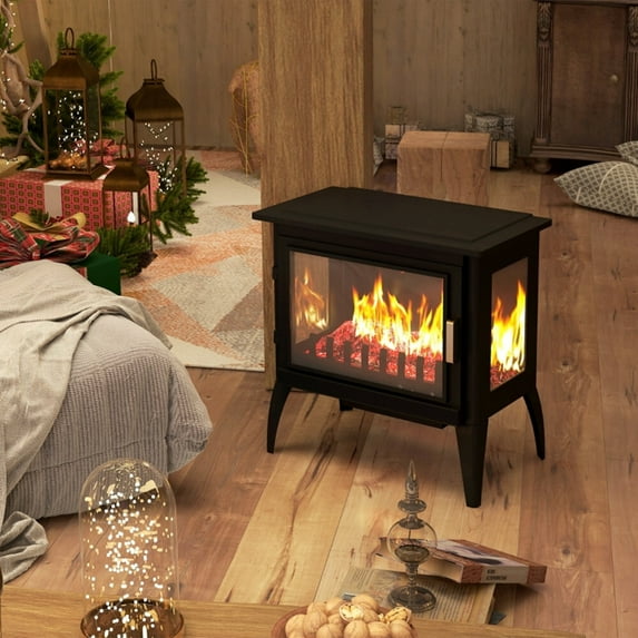 Electric Fireplace Heater, 24" Freestanding Electric Fireplace ...