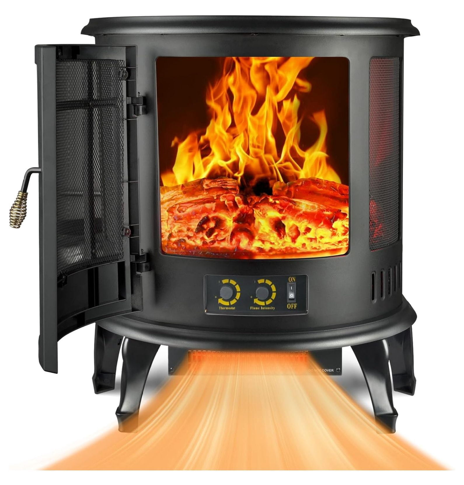 Electric Fireplace Heater, KeLiang 25 Inch Freestanding Fireplace Stove ...