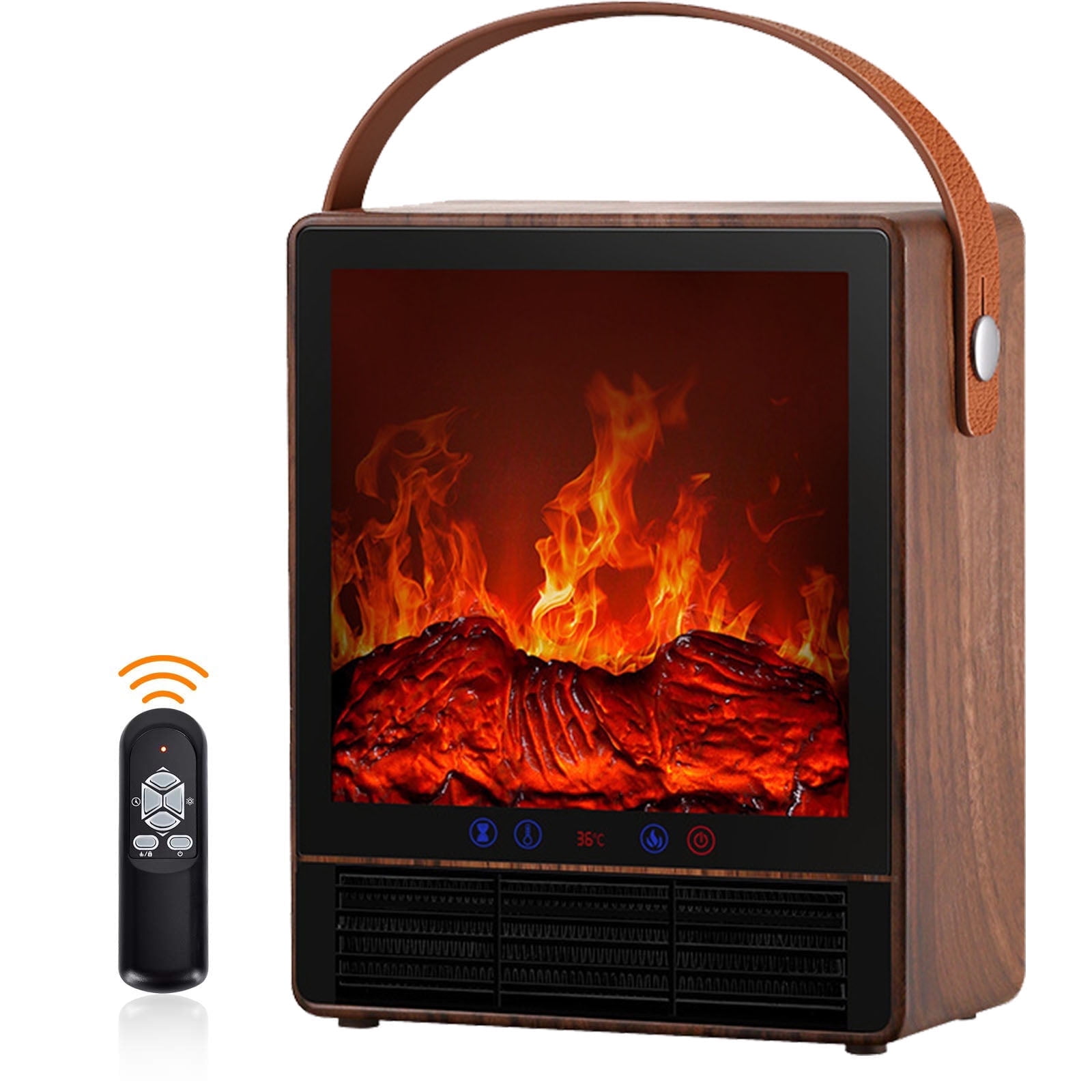 Electric Fireplace Heaters for Indoor Use,1500W Space Heater Fireplace ...